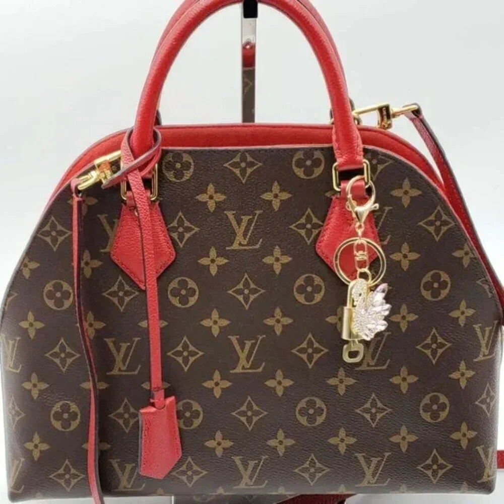 Louis Vuitton | Accessories | Authentic Lv Gold Padlock Key Bag Charm ...